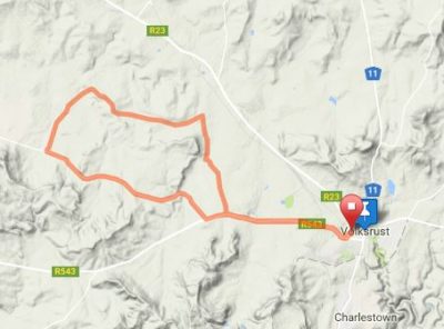 Route 1 – Volksrust Sandspruit Loop Trail – Liv 2 Ride